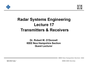 Radar 2009 A 2 Review of Electromagnetism 3 - IEEE New Hampshire ...