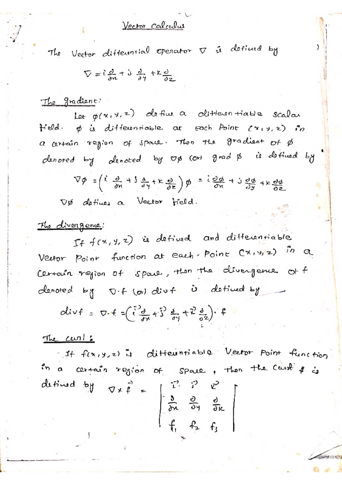 Unit 2 VECTOR INTEGRALS part 1 - Advanced Calculus And Complex Analysis - Studocu