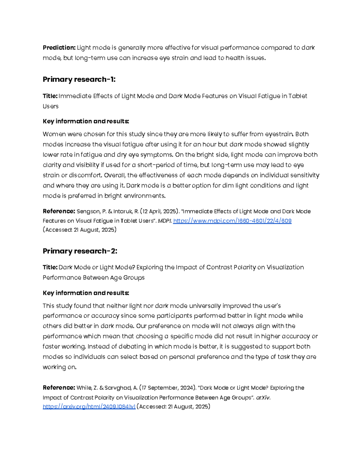 Light Mode vs Dark Mode: Visual Performance and Eye Strain Analysis ...