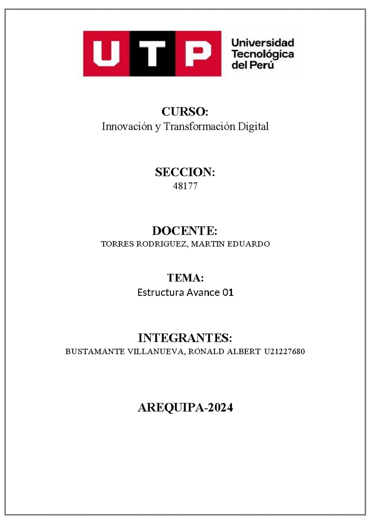 Curso de Innovación y Transformación Digital 100000SI63 - Sílabo 2024 ...