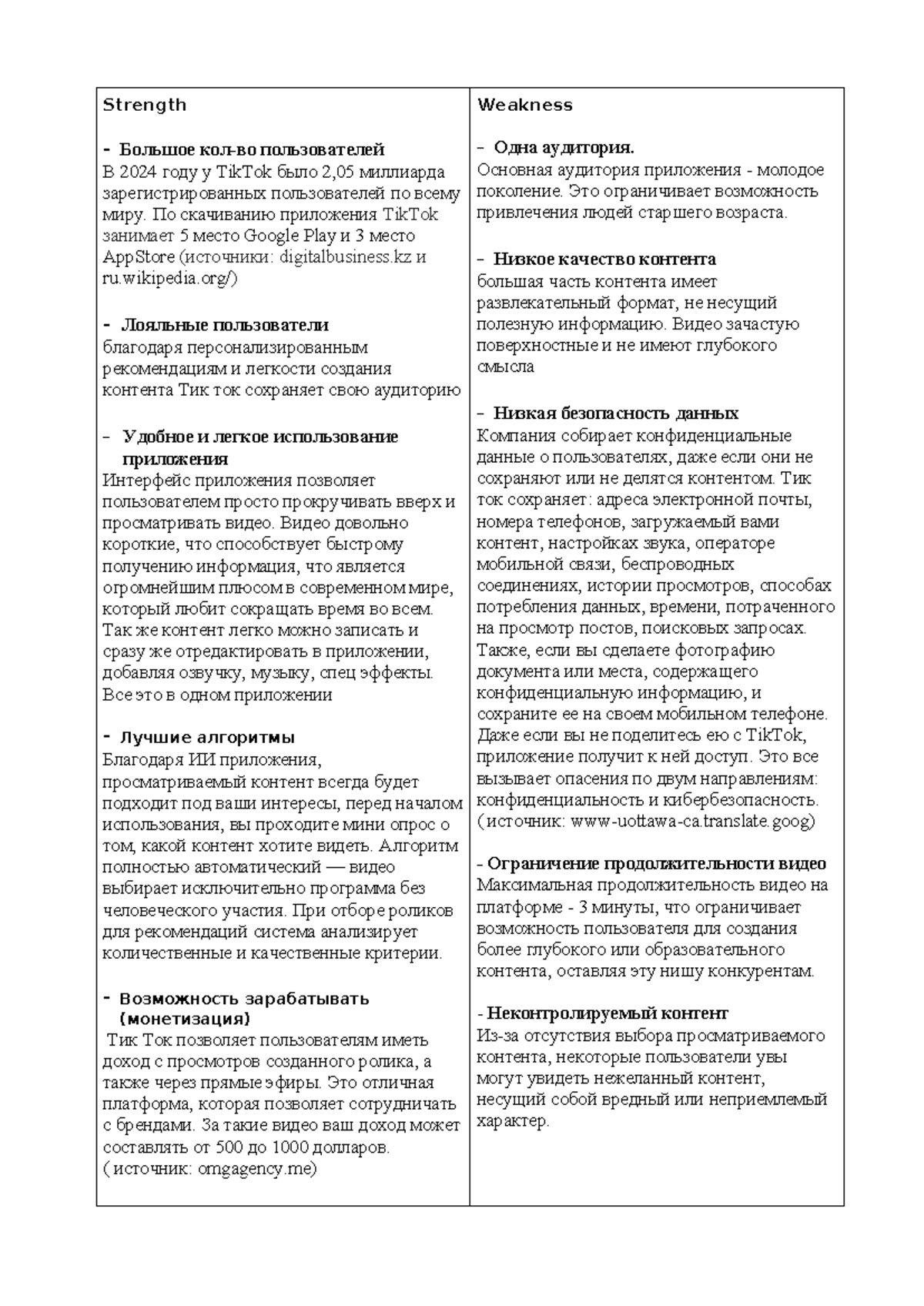 SWOT Analysis for TikTok: Strengths, Weaknesses, Opportunities, Threats ...