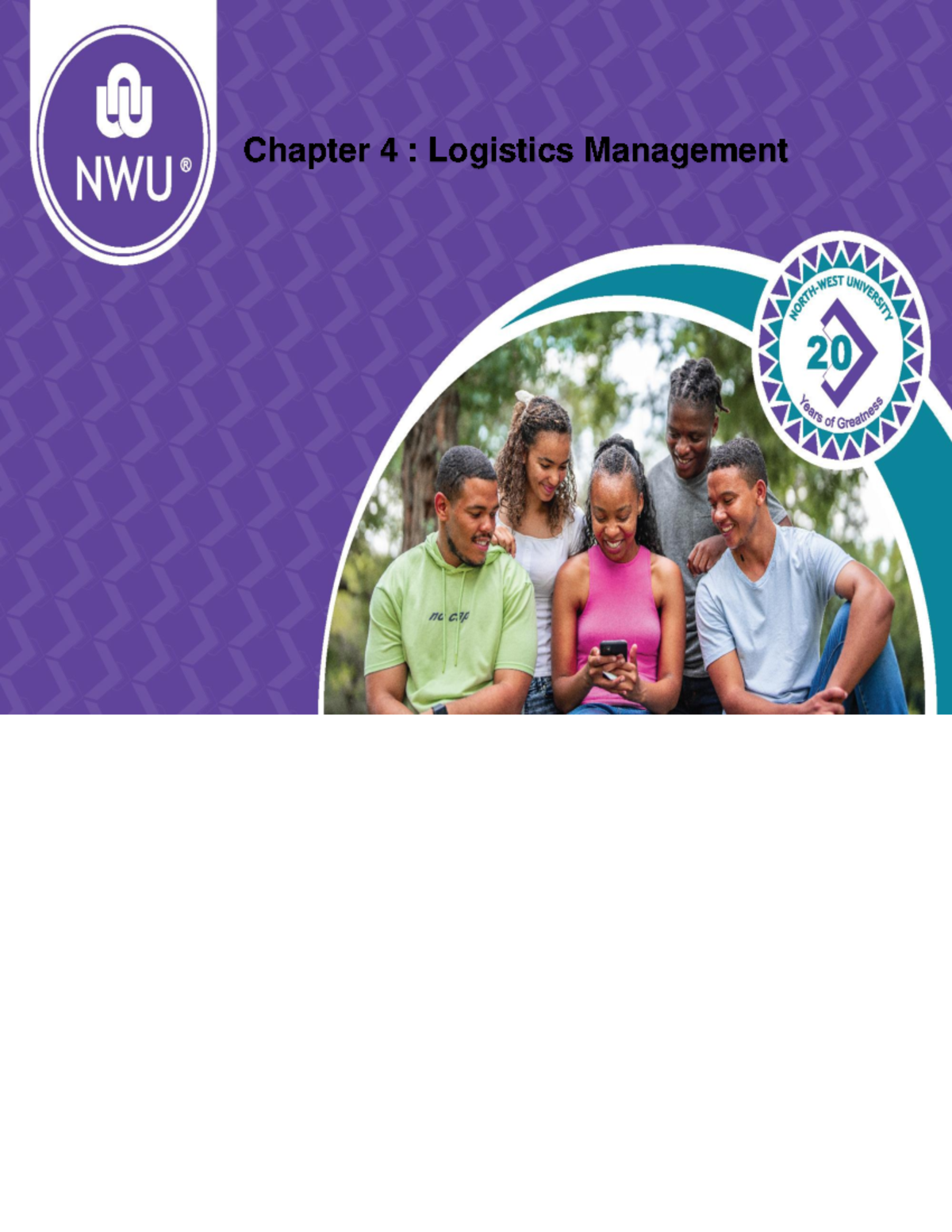 Chapter 4 Logistics Management Study Guide Transport Logistics Studocu