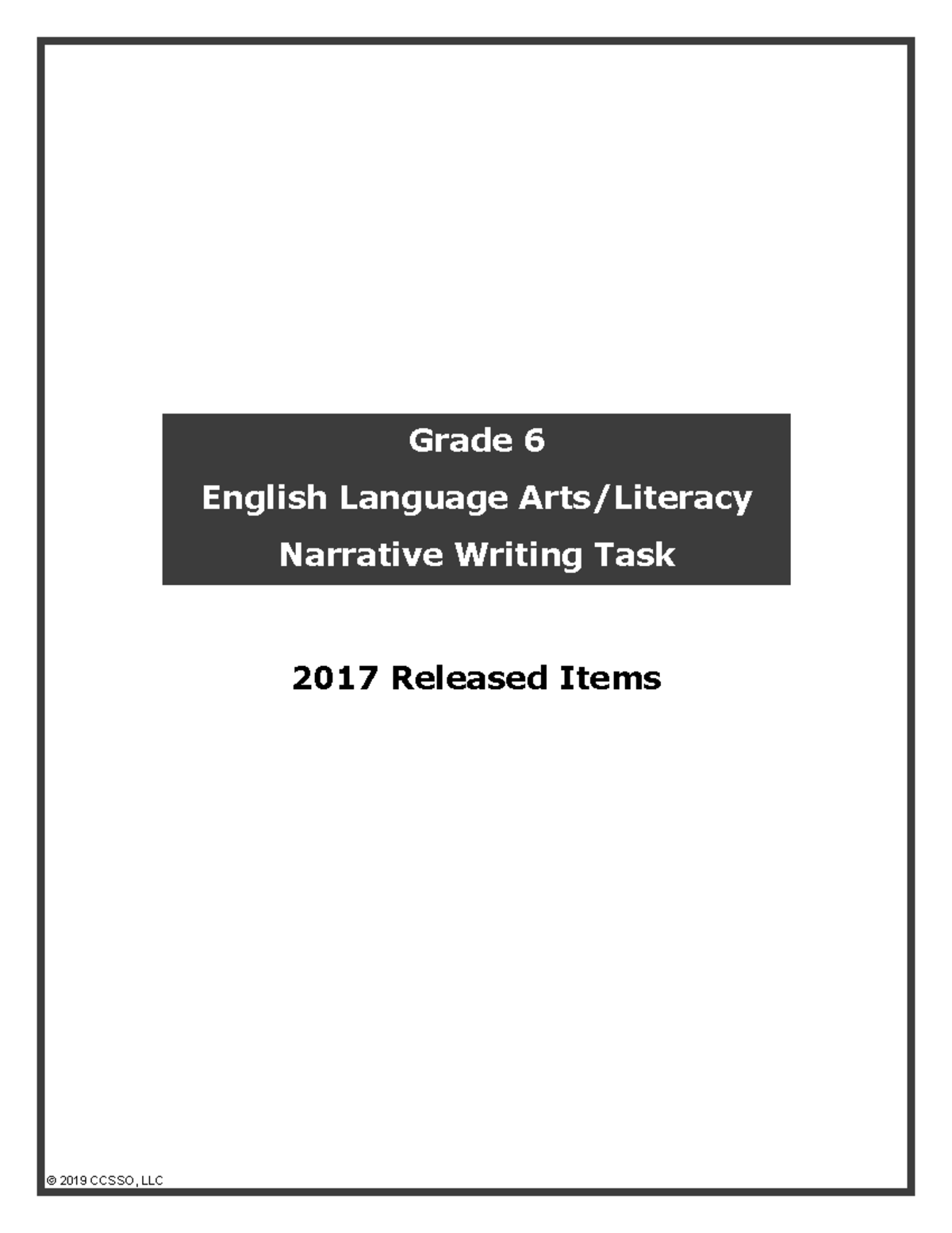 Grade 6 ELA: Narrative Writing Task - Prologue Worksheet - Studocu