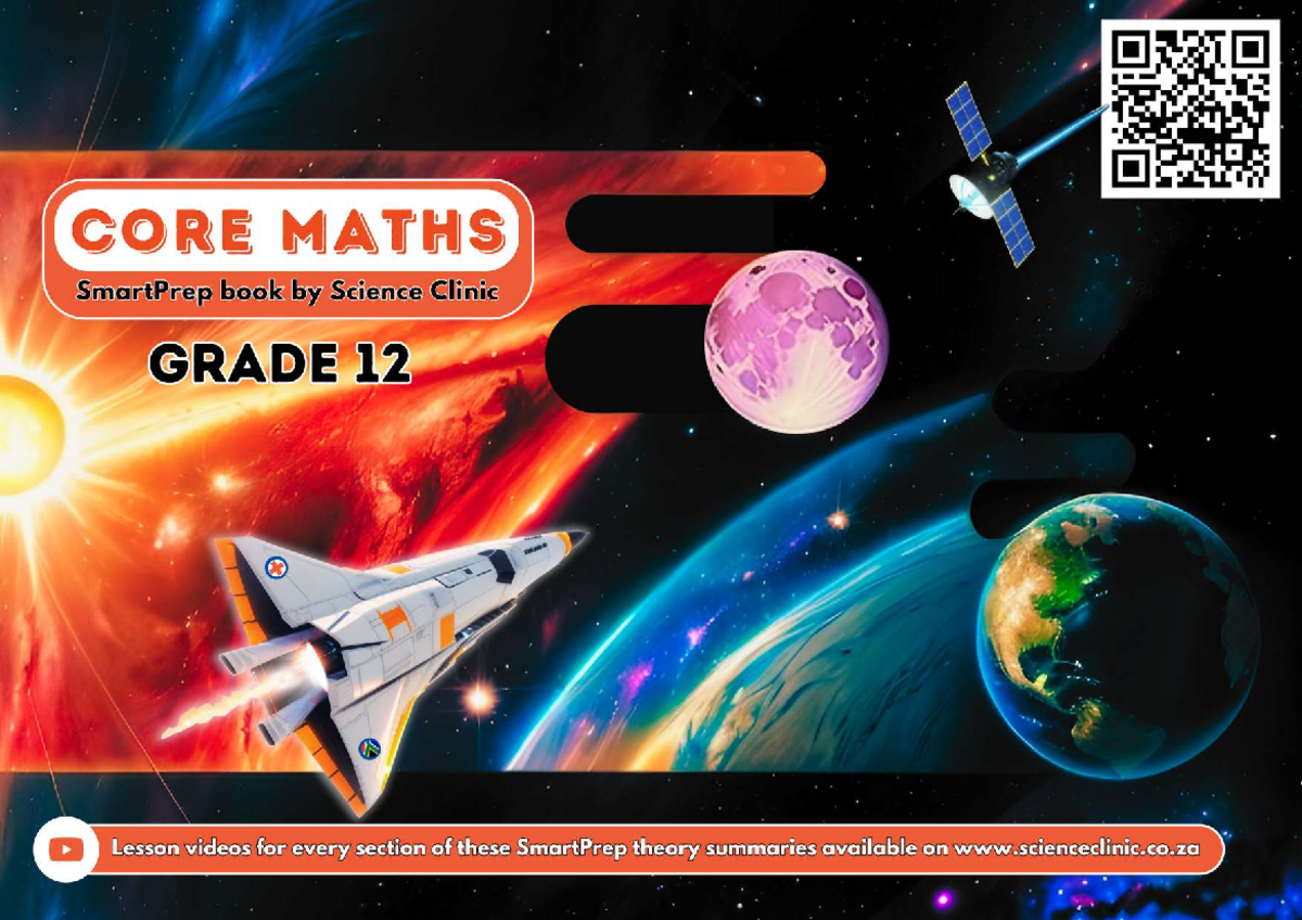 Mathsclinic Smartprep GR12 ENG 2023 V2 - Mathematics 9 DBE/ Examination Guidelines Copyright ...