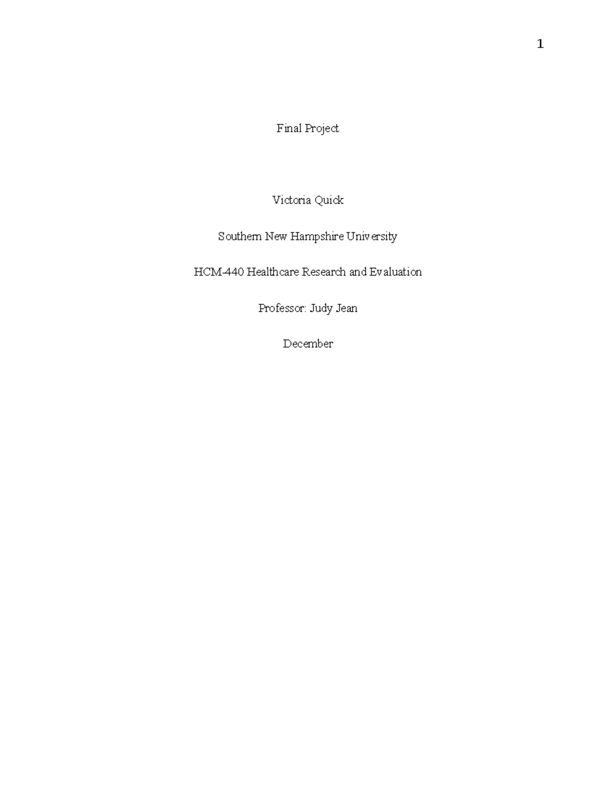 1 Final Project: Exercise Interventions for Cognitive Function in ...