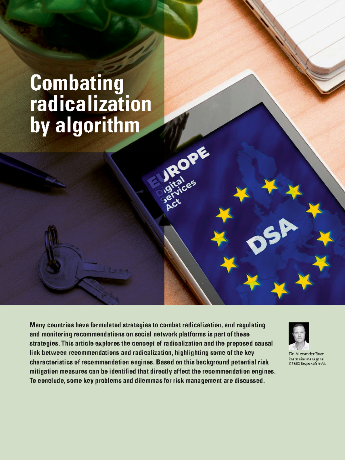 Combating Radicalization by Algorithm: A Risk Management Perspective ...