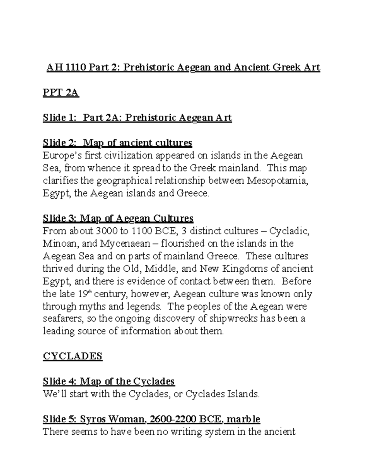 AH 1110 Final Exam: Prehistoric Aegean & Ancient Greek Art Insights ...
