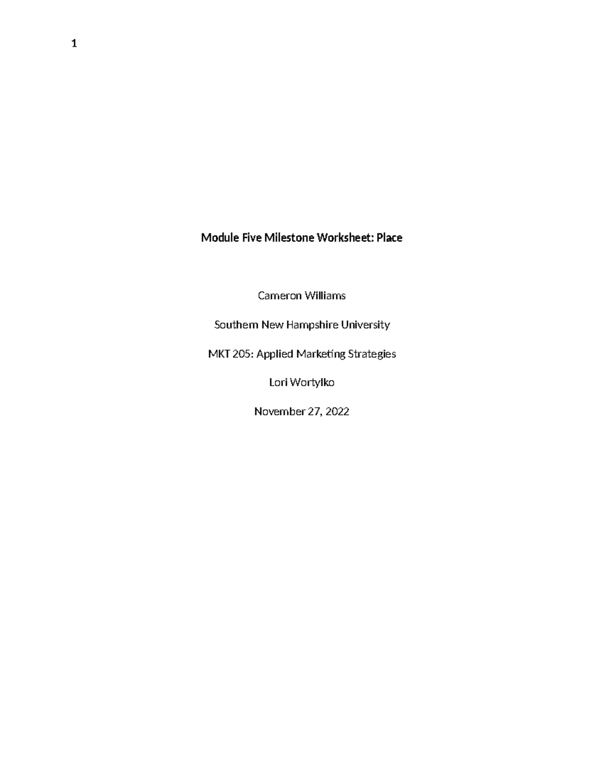 MKT 205 Module Five Milestone: Analyzing Market Changes & Distribution ...