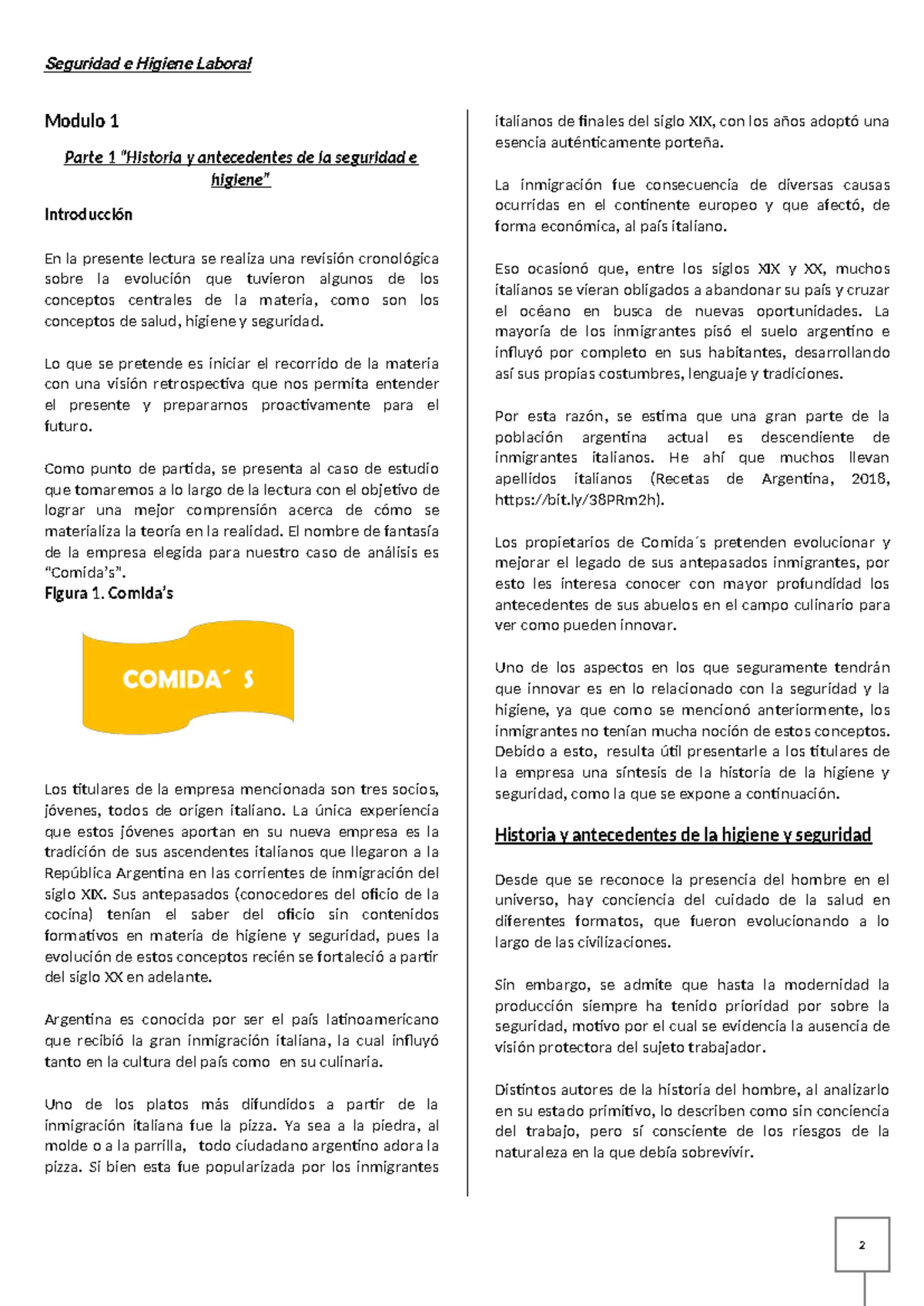 Modulo 1: Historia y Evolución de la Seguridad e Higiene Laboral - Studocu
