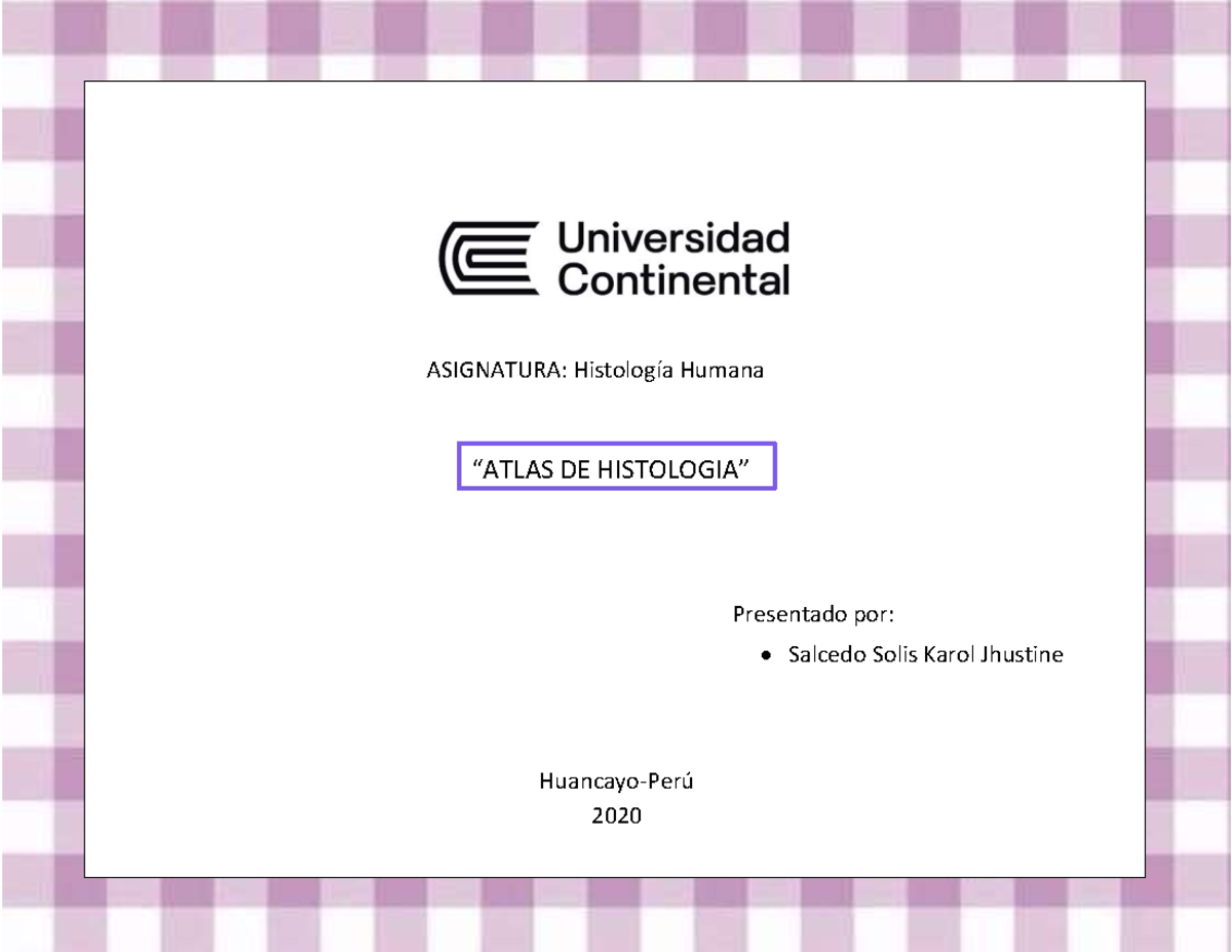 Atlas de Histología - Warning: TT: undefined function: 32 Warning: TT: undefined function: 32 ...