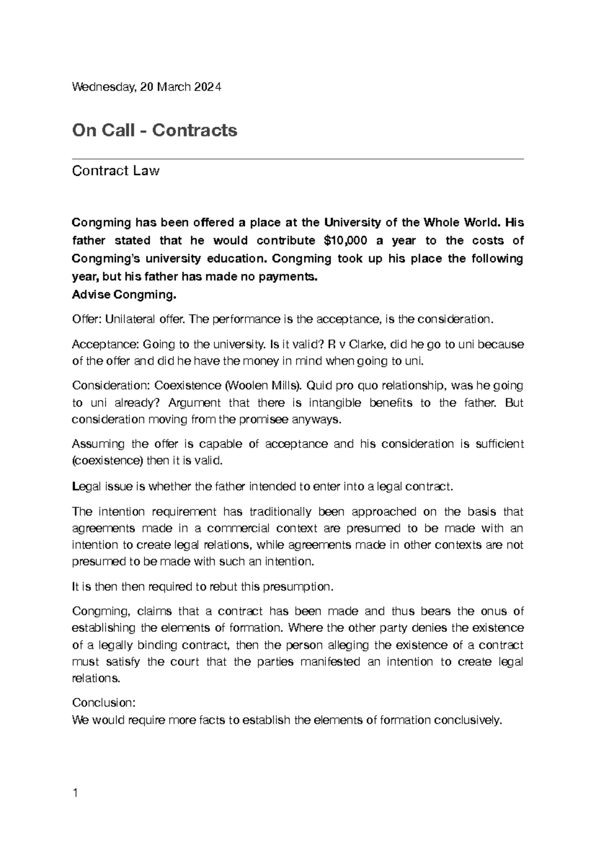 On Call - Certainty and Itclf - 21 March - Wednesday, 20 March 2024 On ...