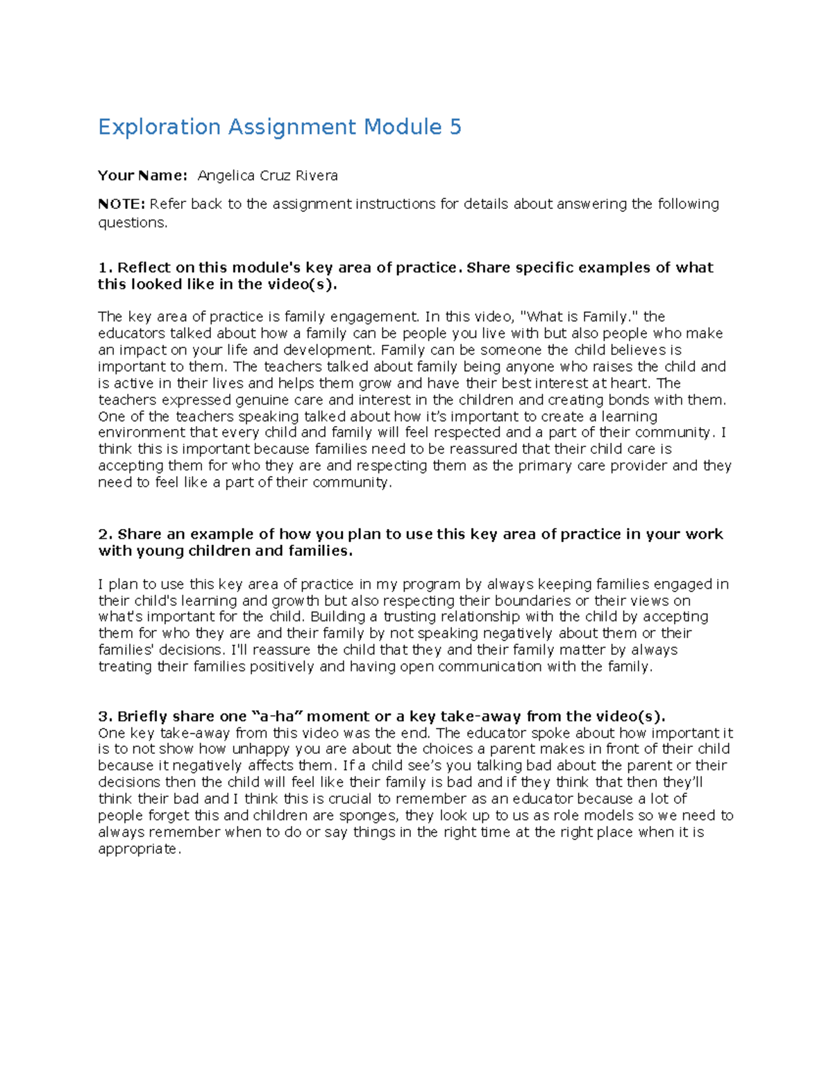ACruz Rivera Mod5Exploration Assignment 110320 - Exploration Assignment Module 5 Your Name ...