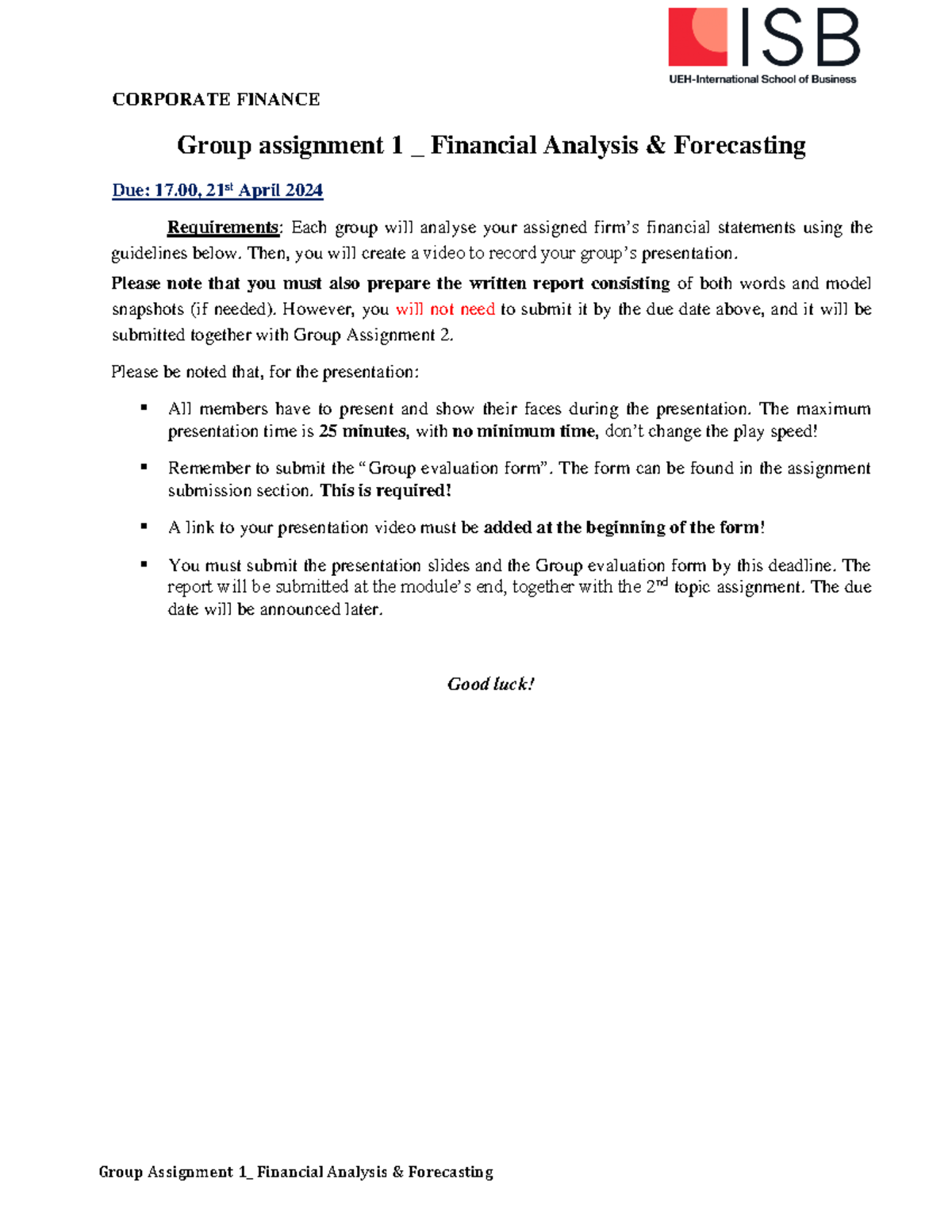 Group Assignment 1 Financial Analysis - Group Assignment 1_ Financial ...