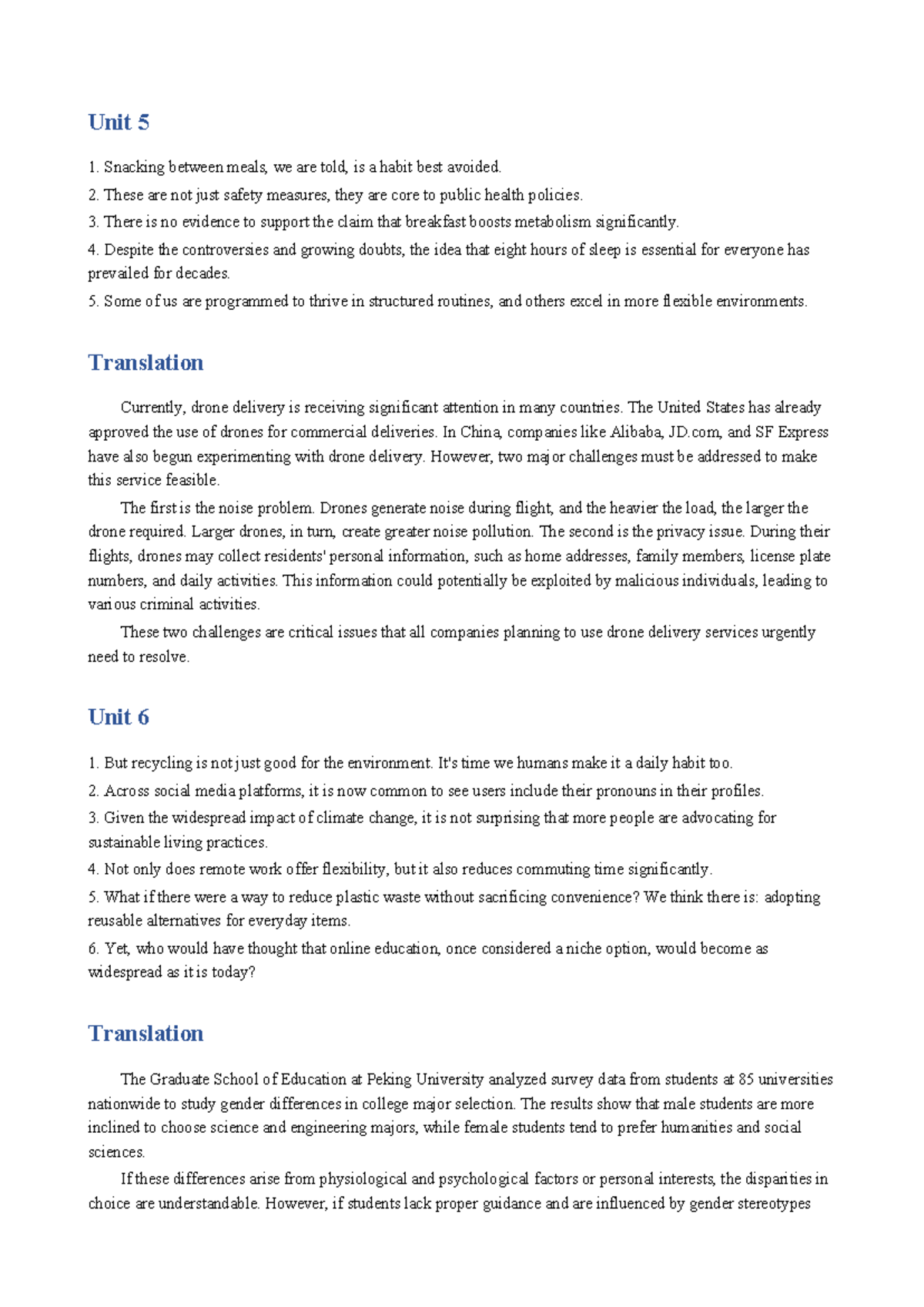 Unit 5-8: Insights on Health, Education, and Social Media Trends - Studocu