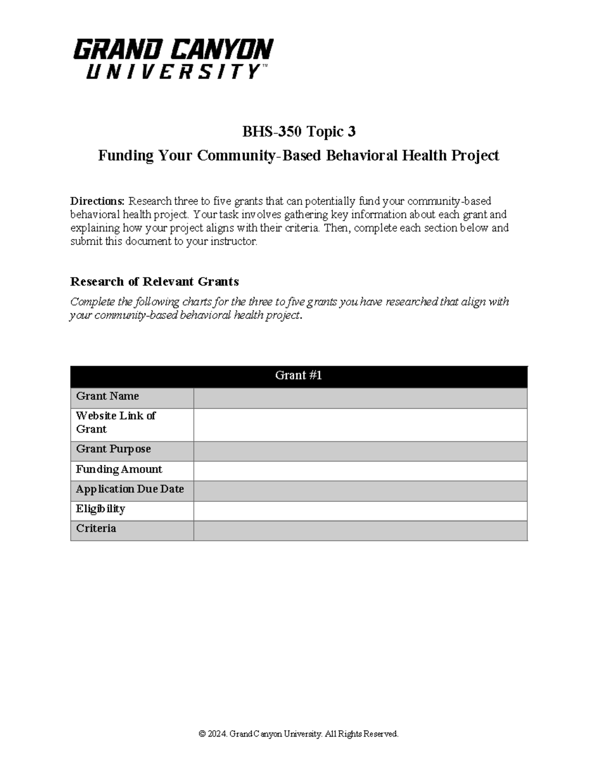 BHS 350 RS T3 Funding Your Community-Based Behavioral Health Project ...