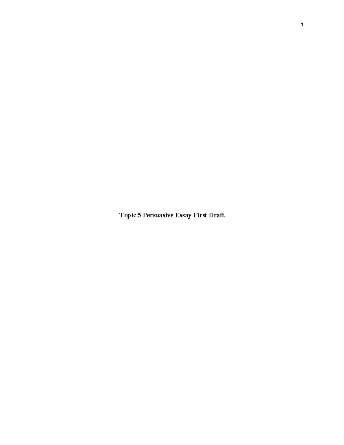 PHI-105 Topic 5 Persuasive Essay: The Case Against Mandatory Military ...