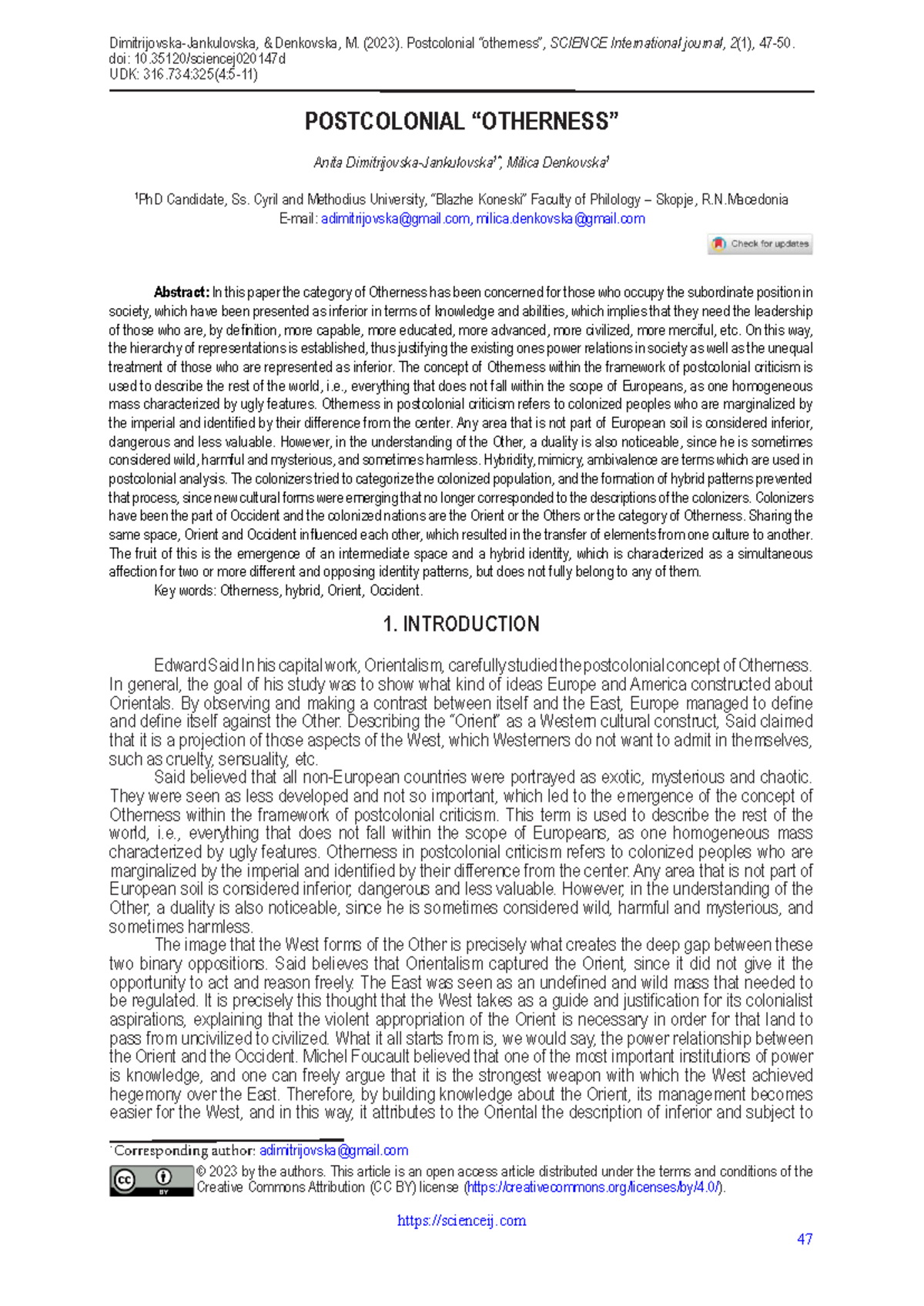 Postcolonial Otherness Analysis: Exploring Edward Said's Concepts - Studocu