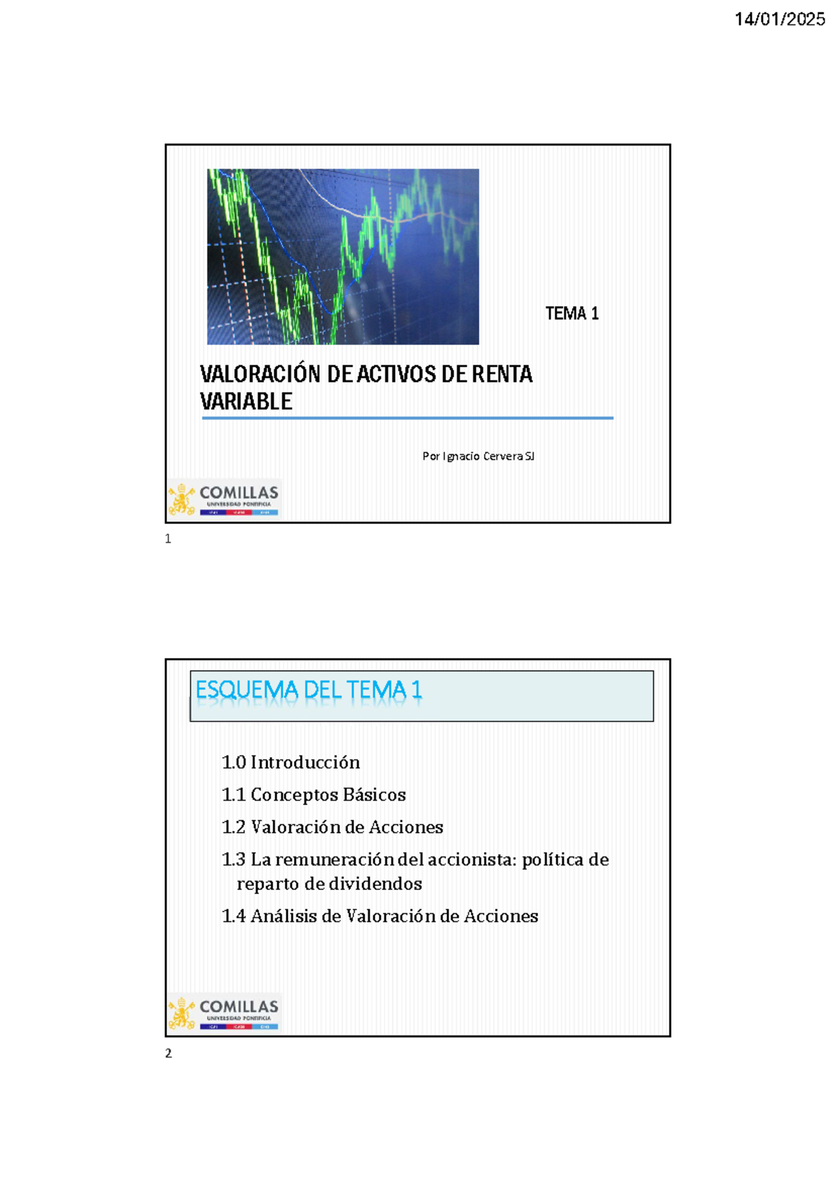 Valoración Renta Variable 2025 - VALORACIÓN DE ACTIVOS DE RENTA ...