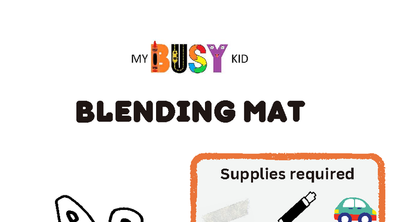 Blending Mat Worksheet: Engaging Activities for Sound Blending - Studocu