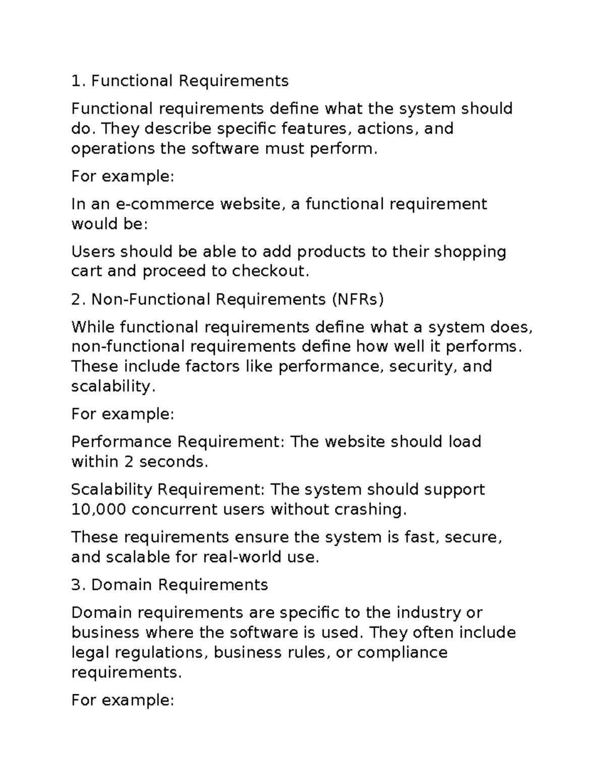 Functional & Non-Functional Requirements Overview (T2) - Studocu