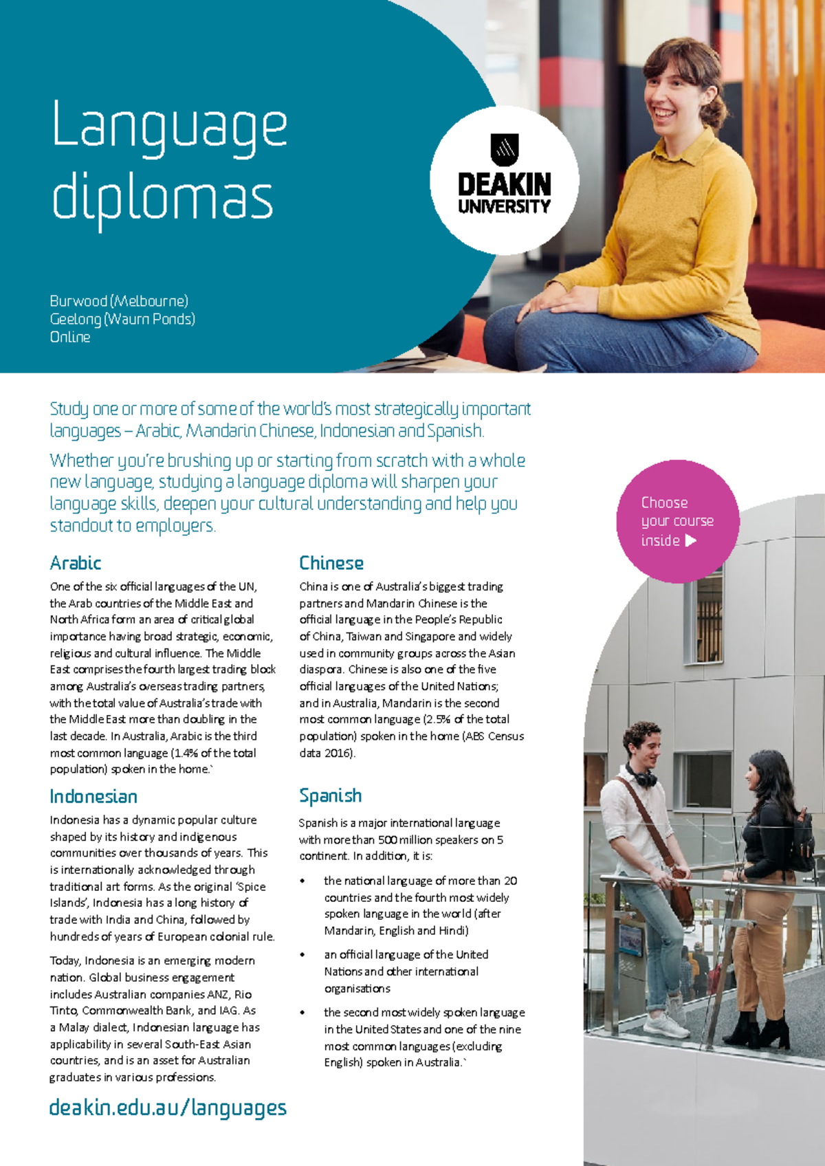 Language diplomas acc 1 - Study one or more of some of the world’s most ...
