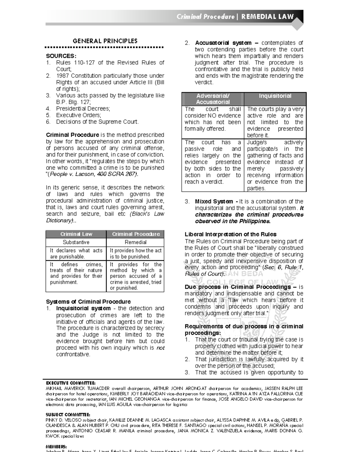 Crim-Pro-Reviewer: Comprehensive Guide on Criminal Procedure - Studocu