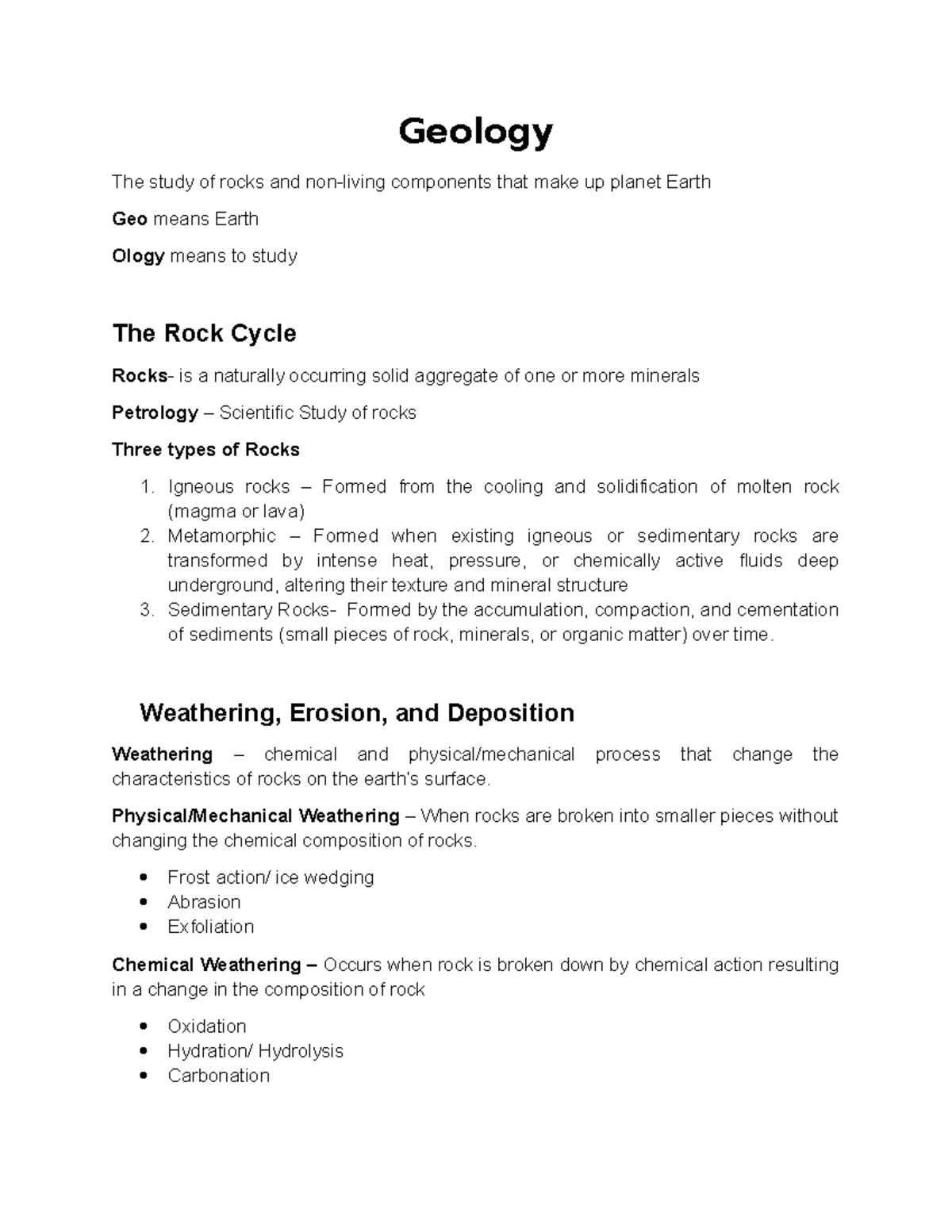 Geology & Meteorology: Understanding Earth's Rocks and Atmosphere DLP ...