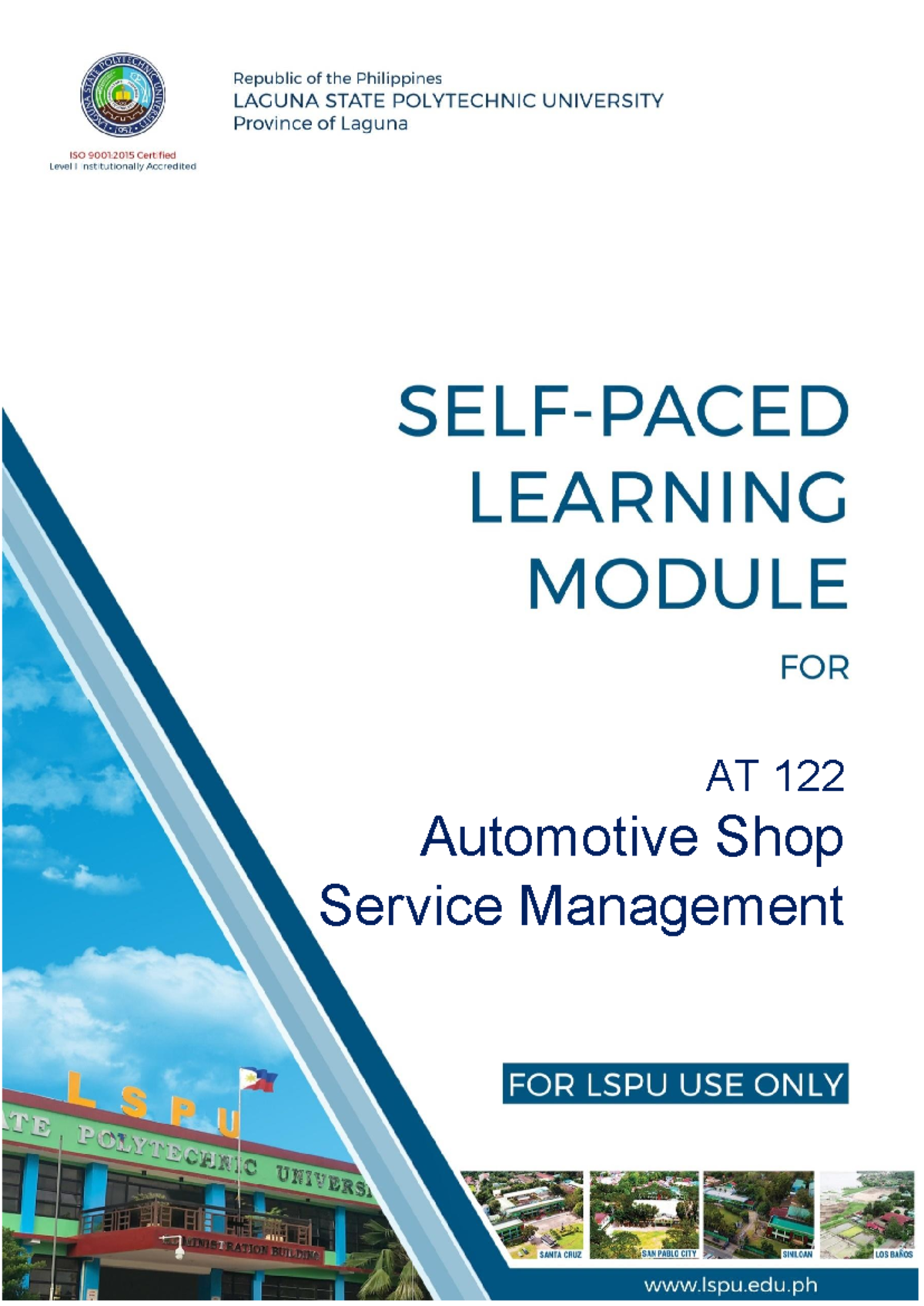 AT 122 Learning Module: Automotive Service Facilities (2nd Sem 2023 ...