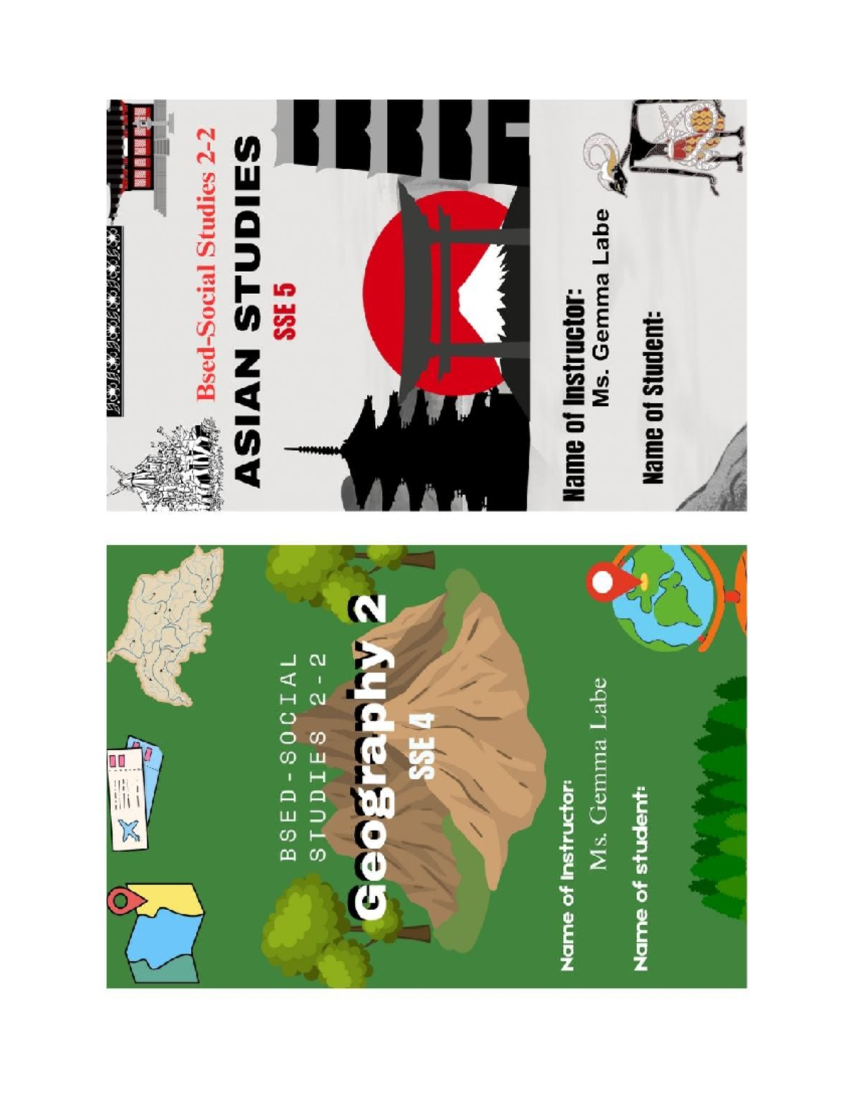 SSE 4 and SSE 5-Take 2 - Geography 2 - Bsed-Social Studies 2-2 ASIAN ...