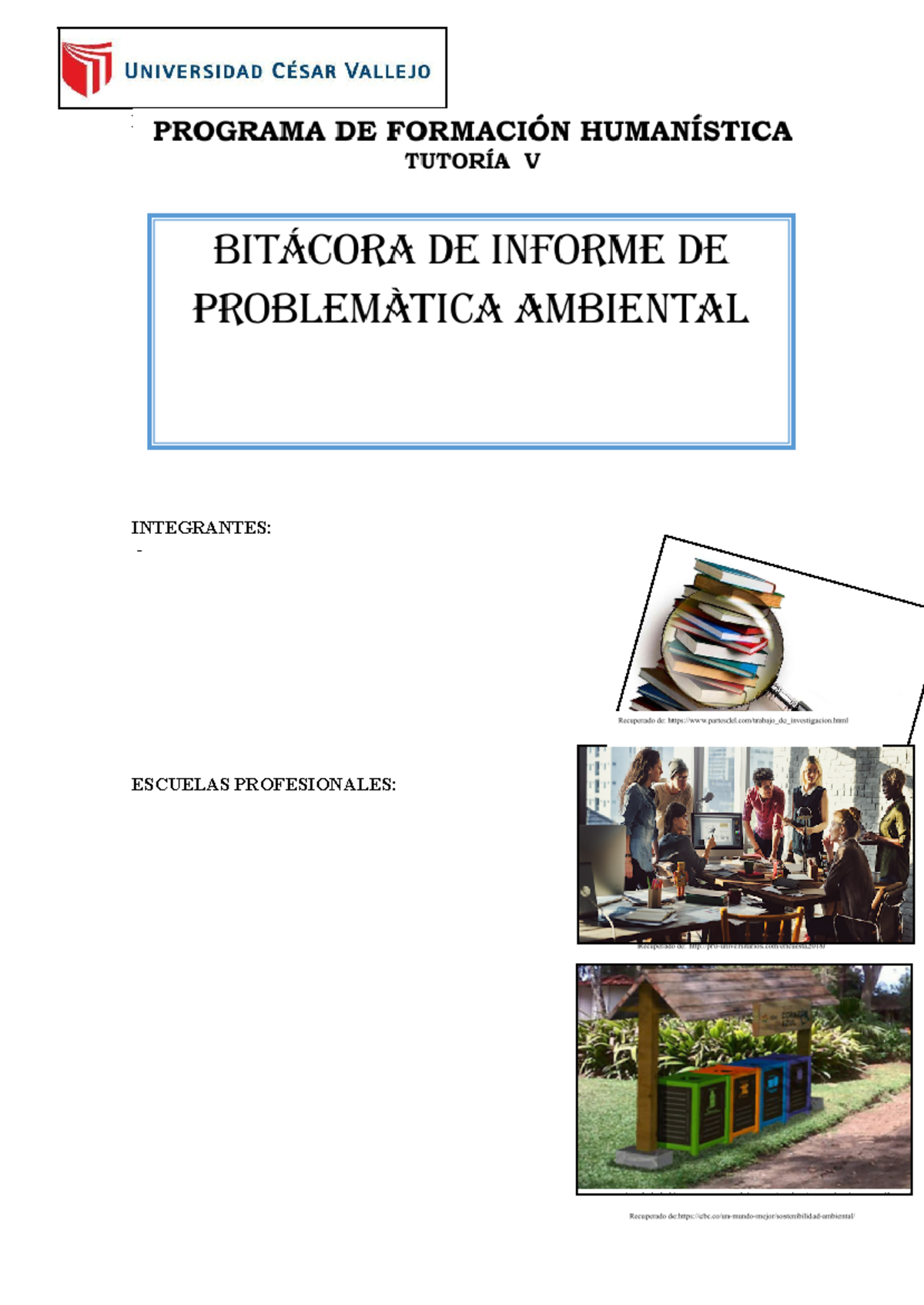 Bitácora de Problemática Ambiental en Tutoría V: Equipos de ...