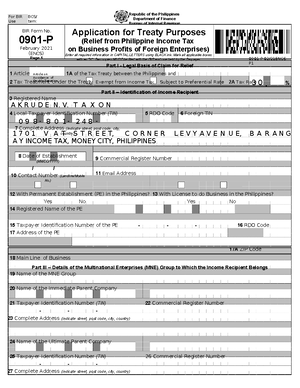 BIR FORM 0901P - it is fictional only just for academic purposes only ...