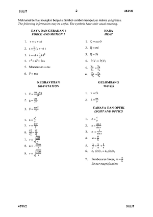 SPM Physics Definition List: Key Terms for Forms 4 & 5 - Studocu