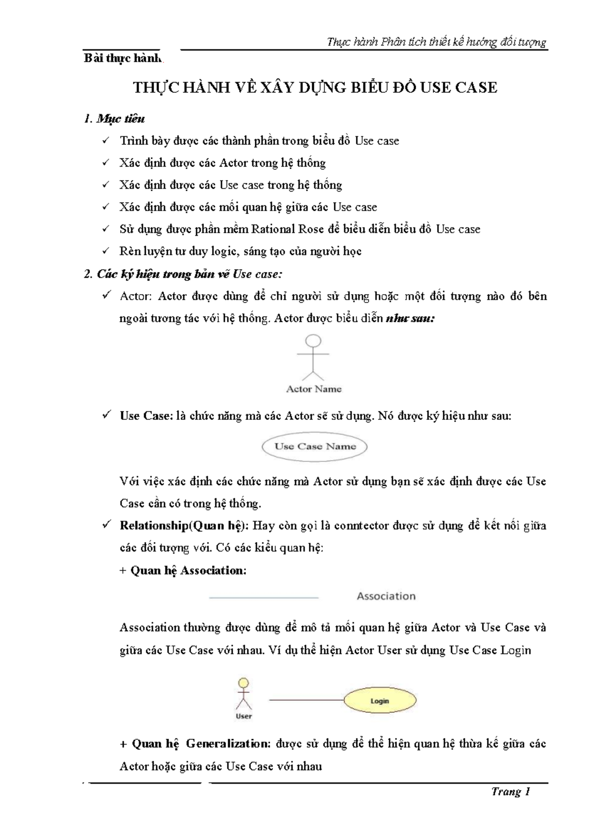 Lab01 So do Use Case - aaaaaaaa - Bài thực hành 01: THỰC HÀNH VỀ XÂY ...