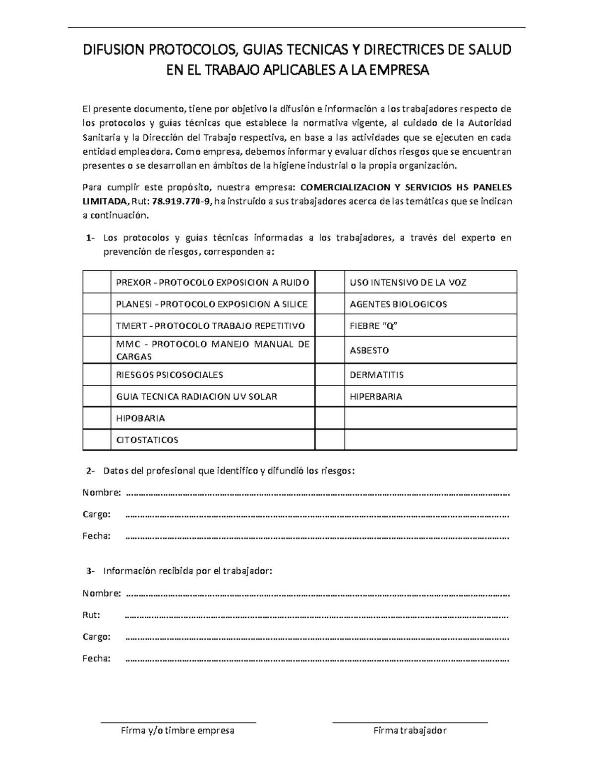 Difusión de Protocolos de Salud y Guías Técnicas Minsal - Studocu