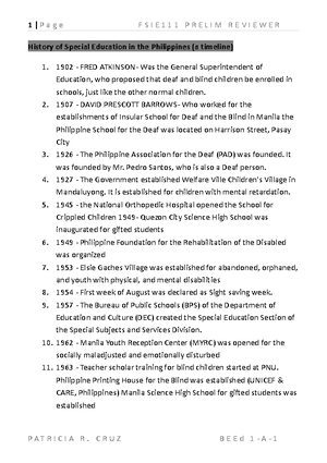 Special Education Program (SPED) Current state of SPED learners and ...