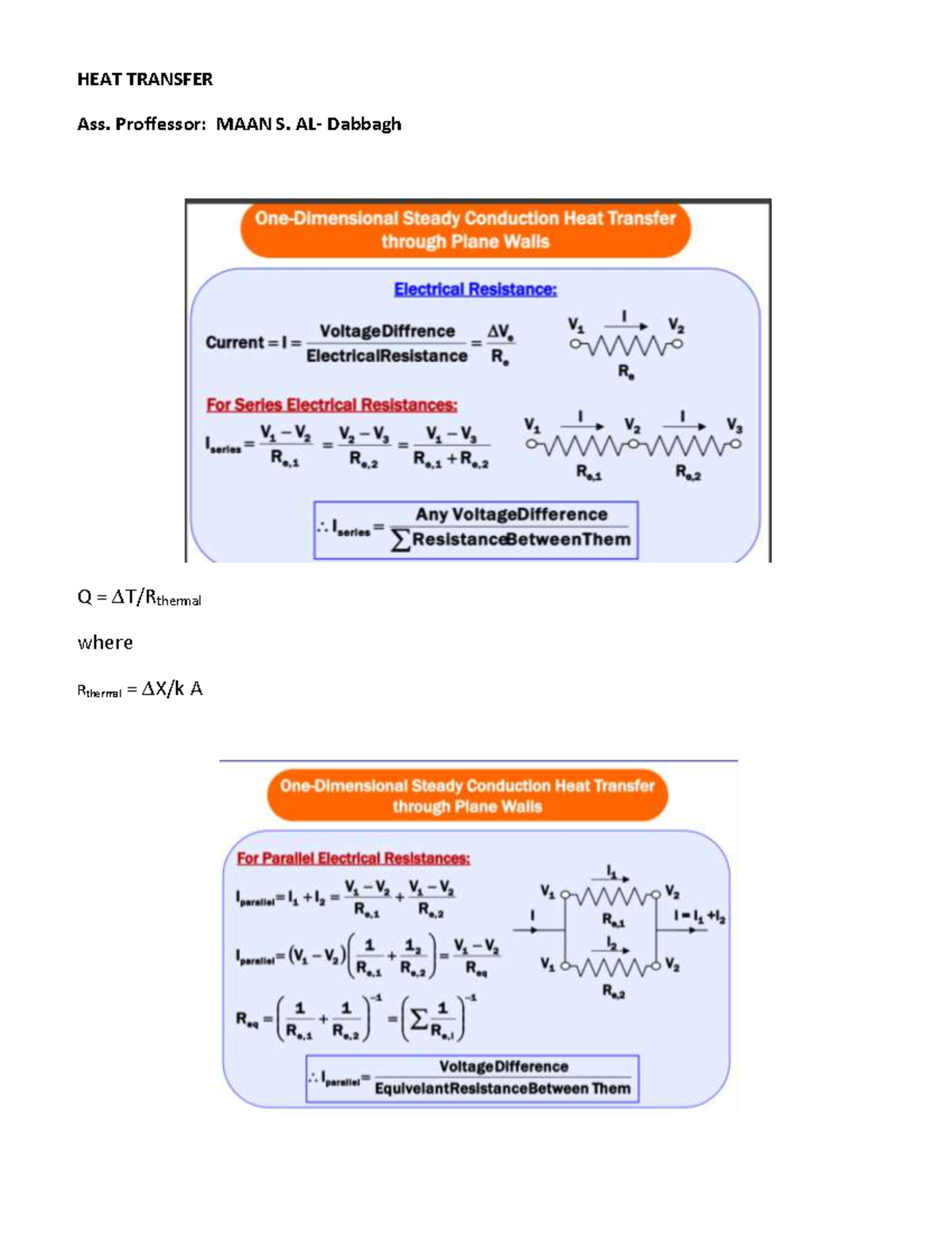 HEAT Transfer 1 - 1234 - chemical thermodynamics - HEAT TRANSFER Ass ...
