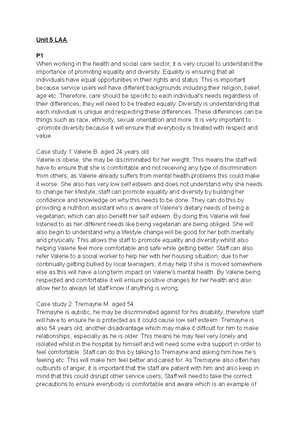 Unit 5 Coursework - this is what you need to do for unit 5 health and ...