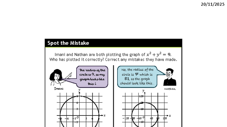 Correcting Graph Mistakes: Imani vs. Nathan's Plotting Errors - Studocu