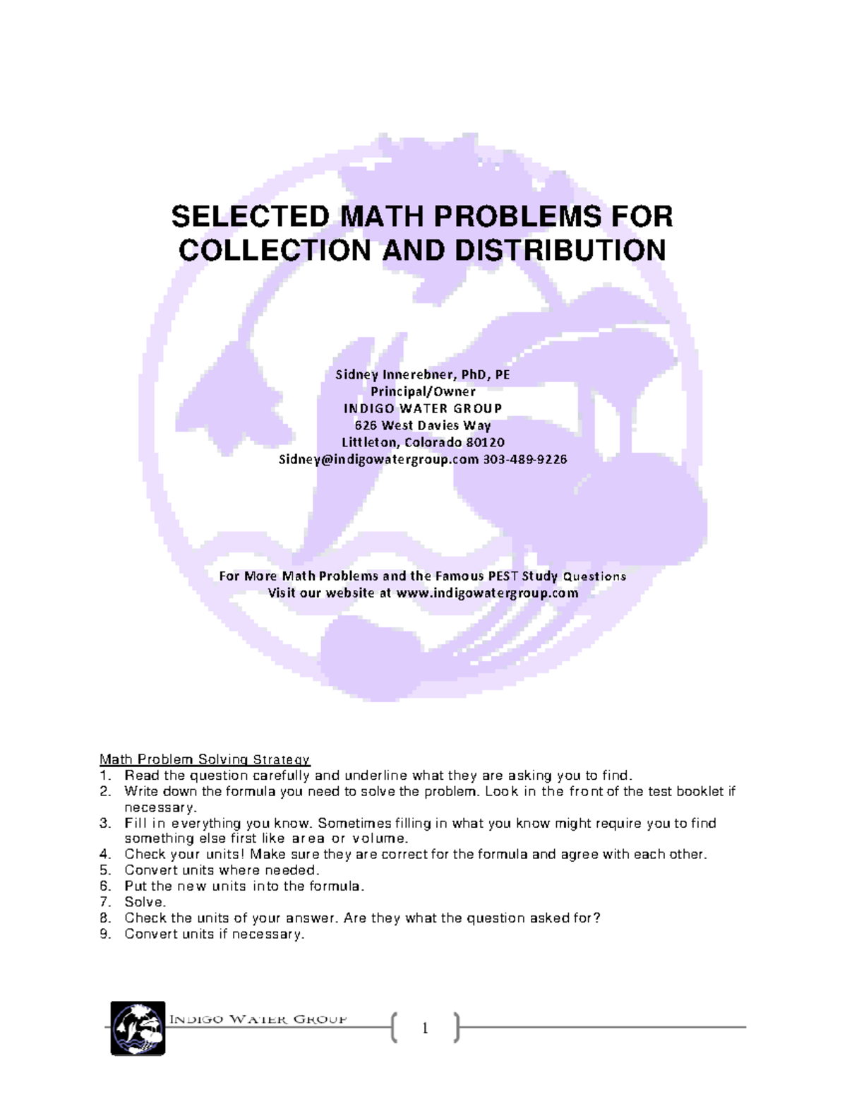 C&D Math Problems for Plumbers: Problem Solving Strategies and Practice ...