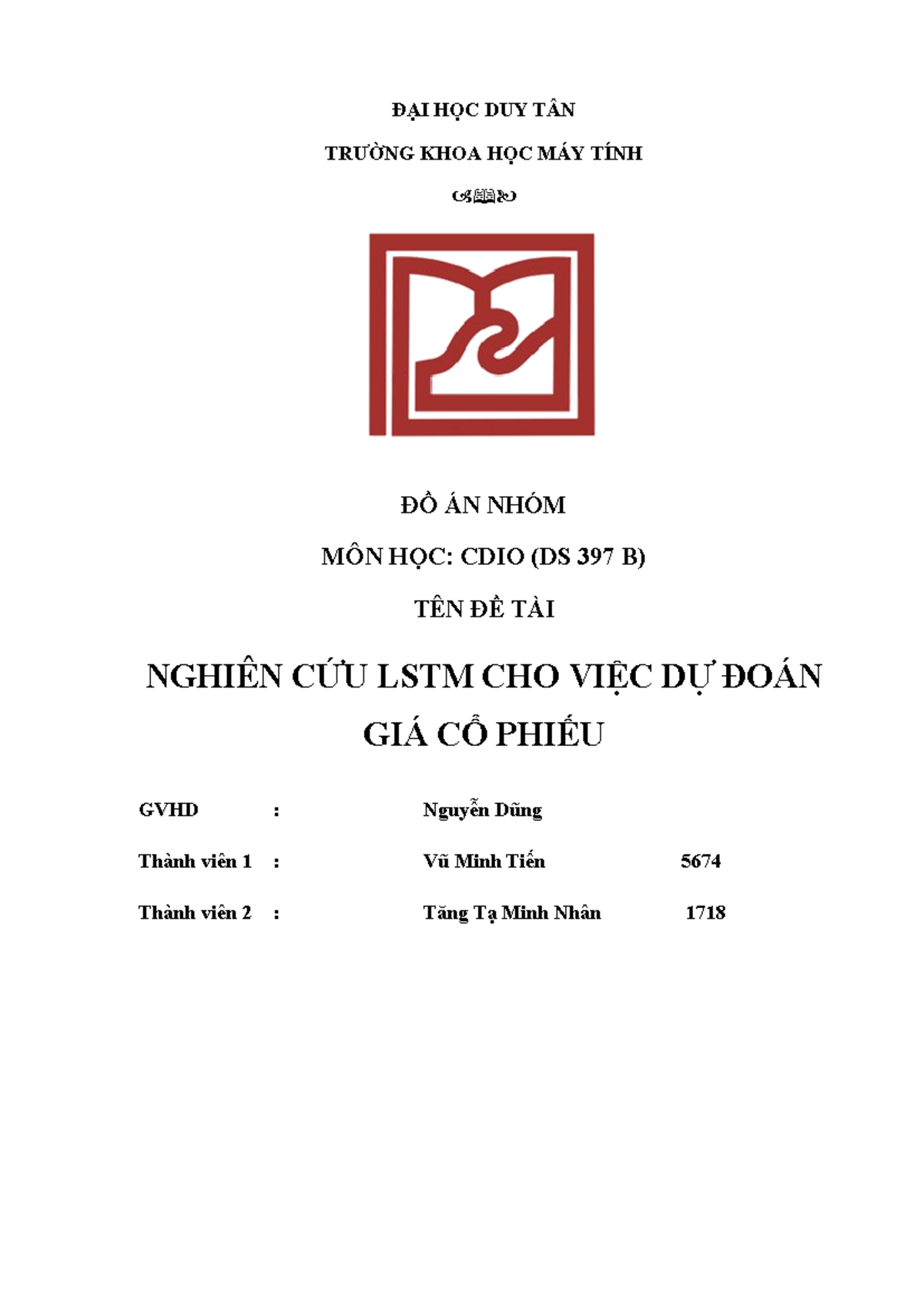 Nhóm8 CDIO - ffffff - ĐẠI HỌC DUY TÂN TRƯỜNG KHOA HỌC MÁY TÍNH 🙦🕮🙤 ĐỒ ...