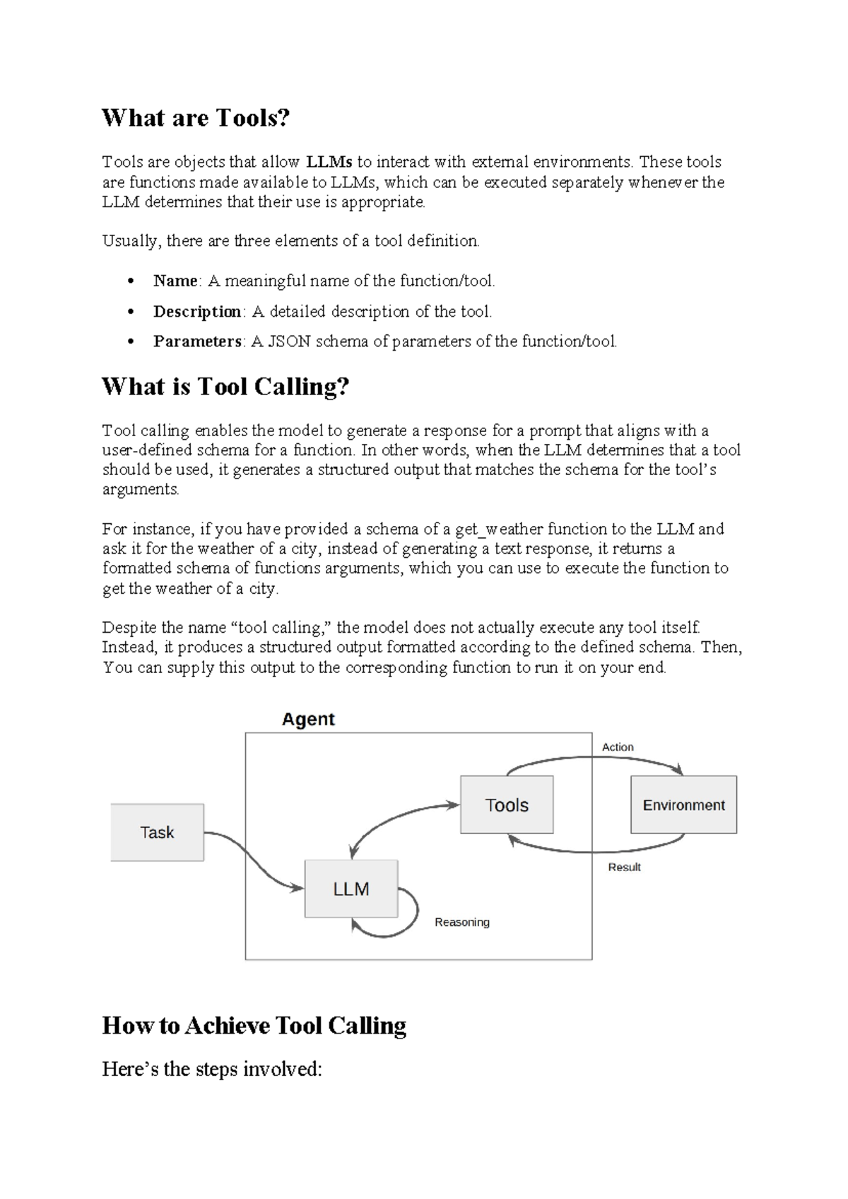 LLM Tool Calling: Techniques and Implementation (CS101) - Studocu