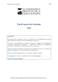 2025 IIE Lesson Plan Template for B.Ed Foundation Phase Lessons - Studocu