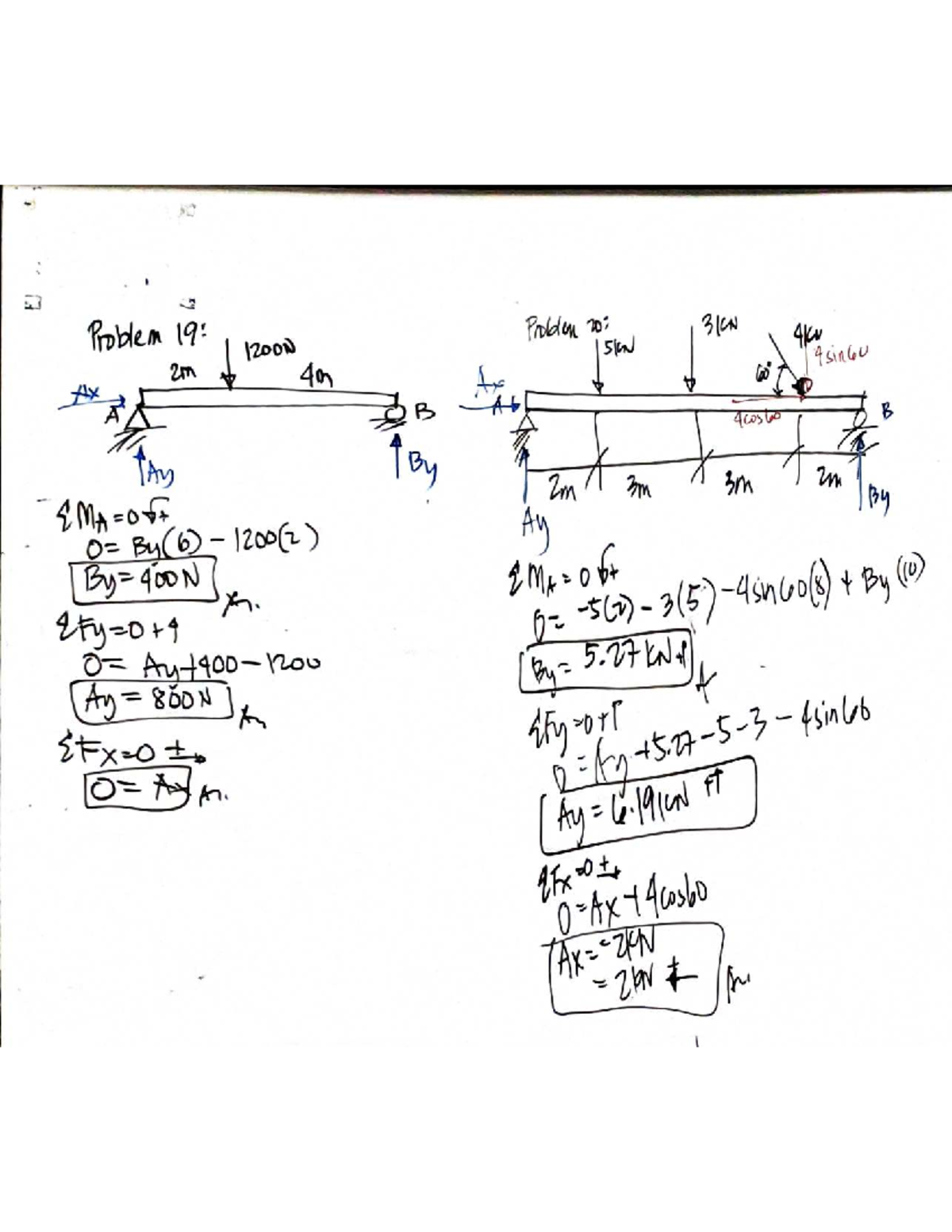 Engineering Mechanics: Problem Set for Course 31CN - 1200N - Studocu