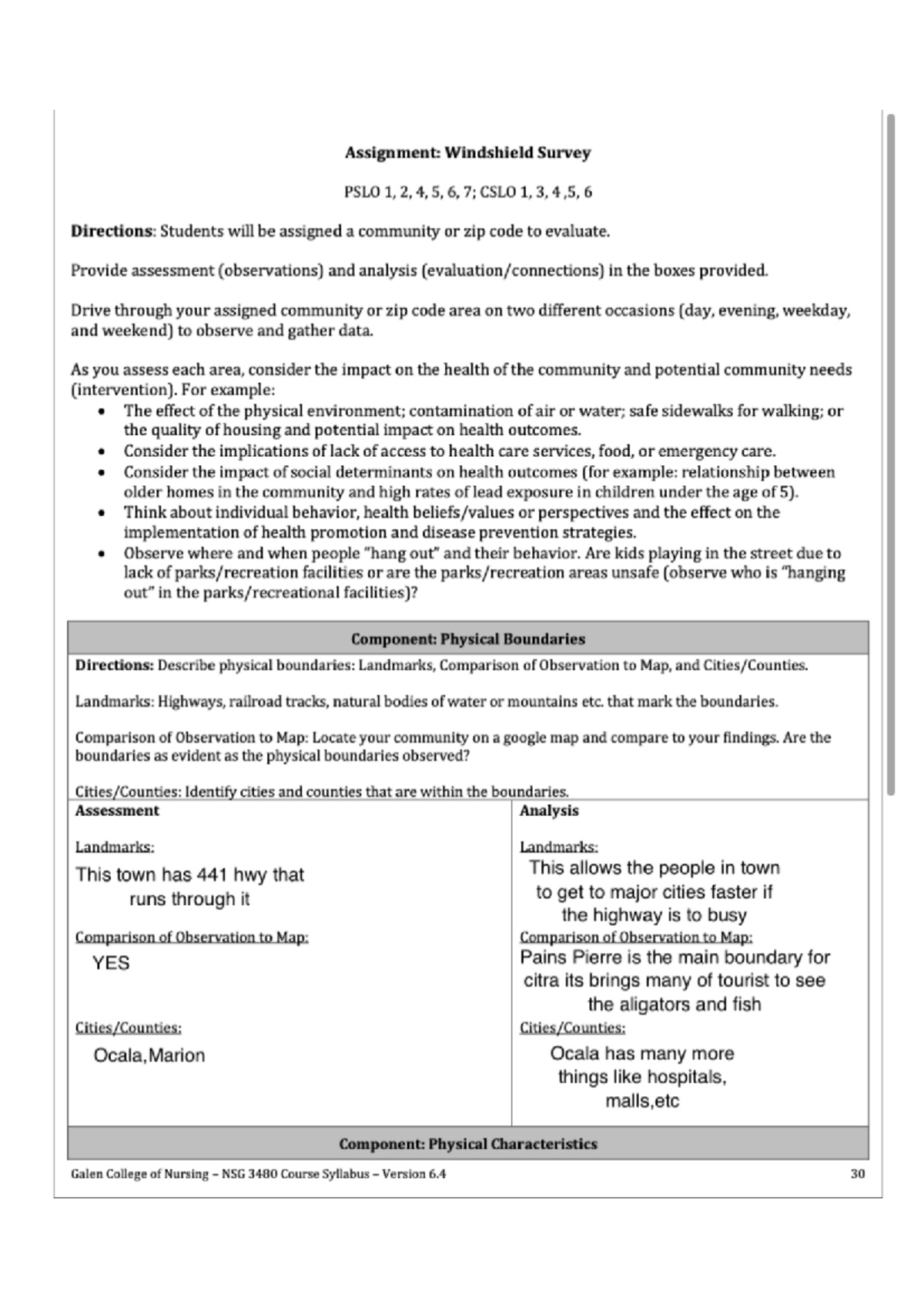 Windshield Survey Guide and Methodology - Studocu