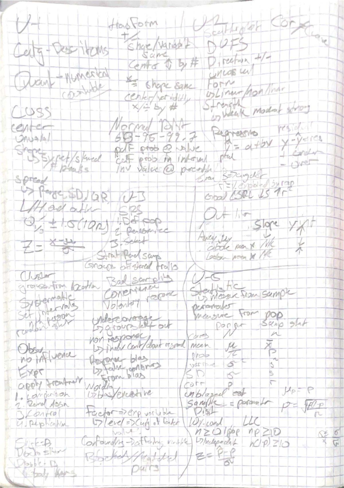 Fall Final Review 1: Statistical Analysis and Regression Techniques ...