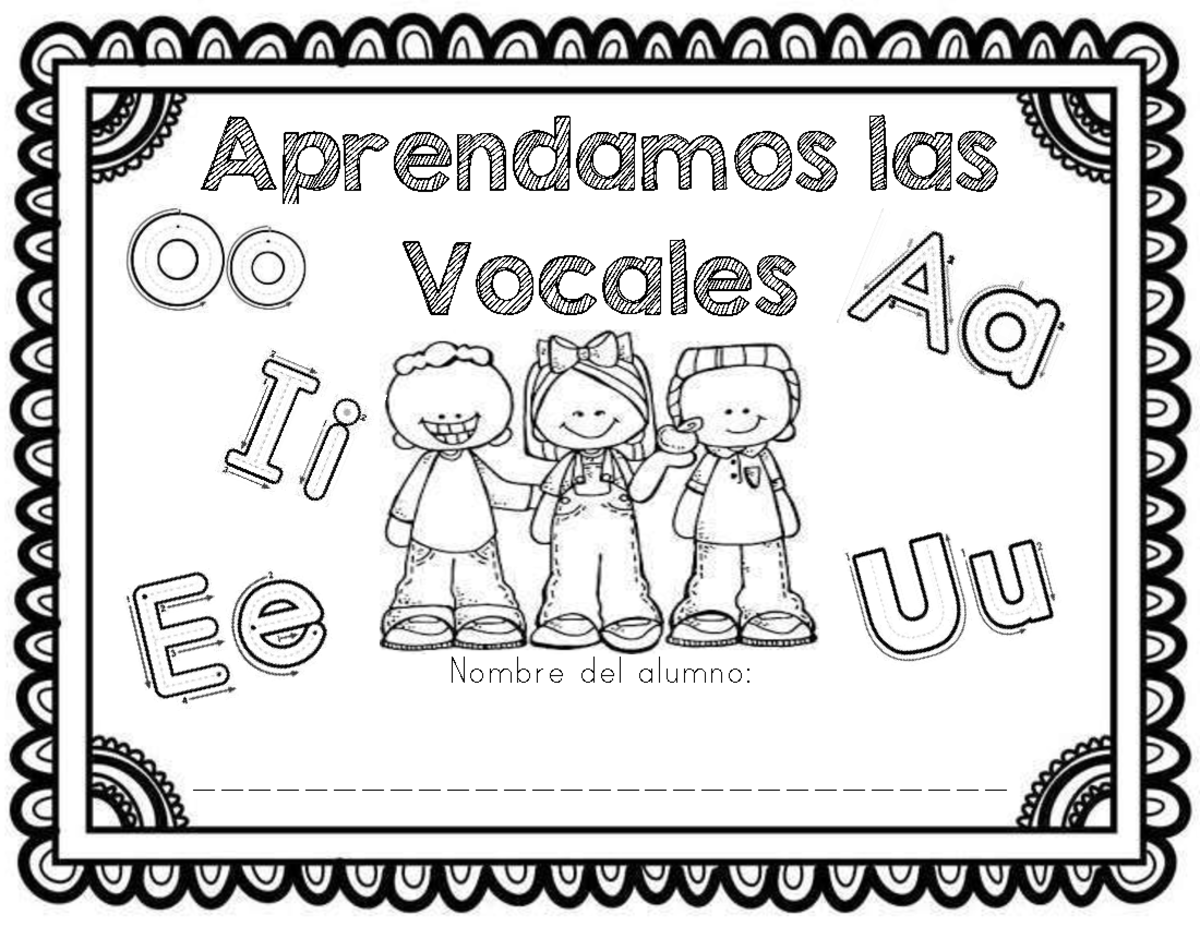 1°-Aprendamos las Vocales: Actividades de Reconocimiento y Coloreo ...