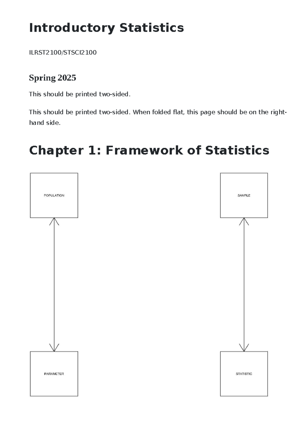 ILRST2100/STSCI: Introductory Statistics Course Notes - Spring 2025 ...