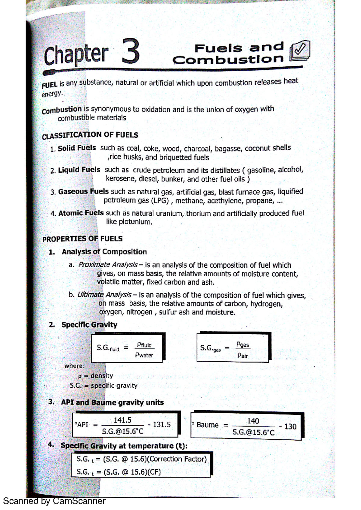 250088262 Power Plant Reviewer Chapter 3 - Chapter 3 Fuels and ...