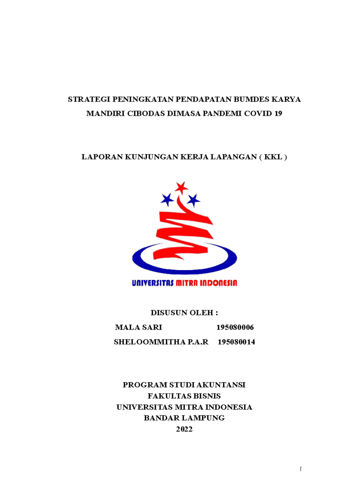 Laporan KKL: Strategi Peningkatan Pendapatan BUMDes Cibodas di Masa ...