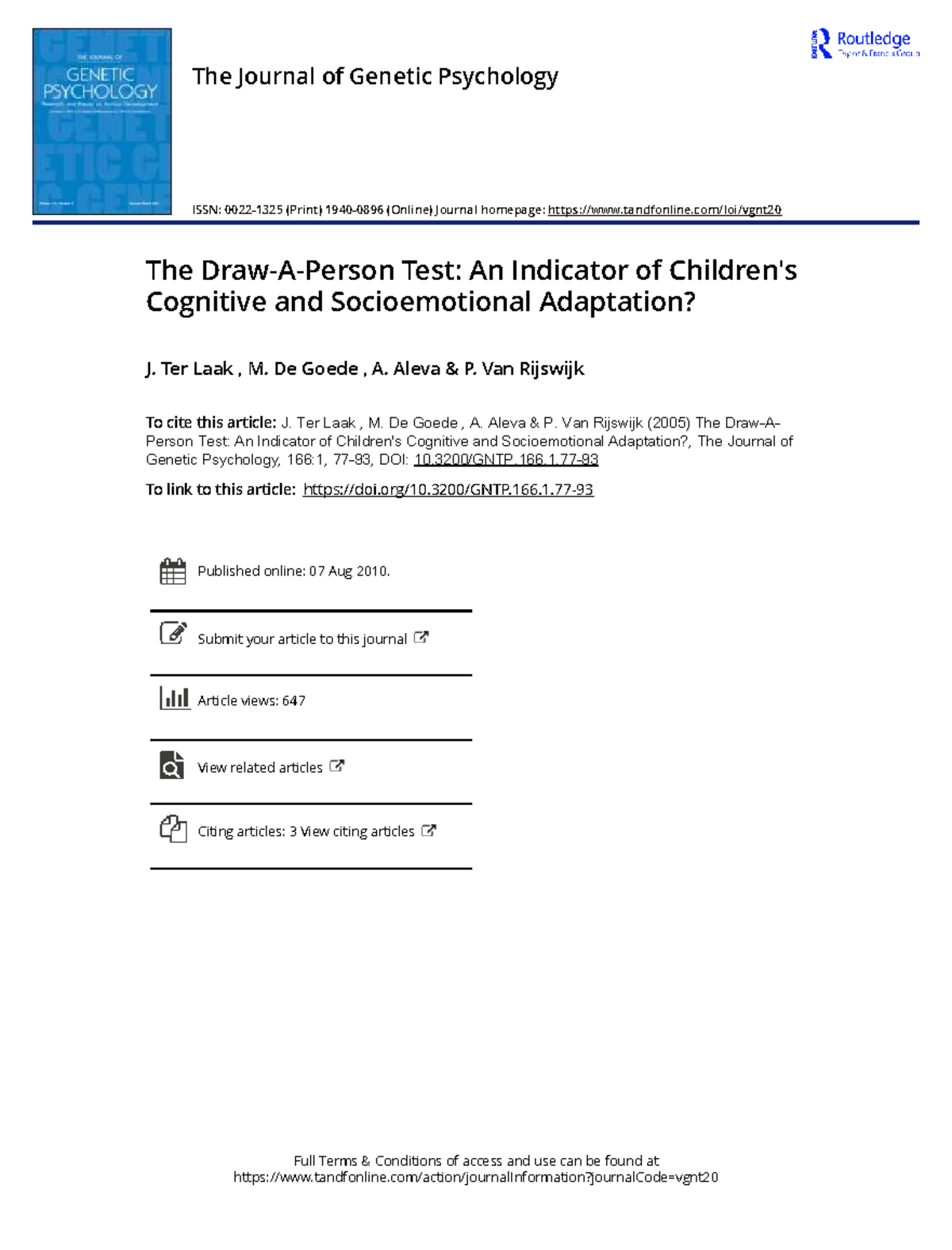 The DAP Test: Assessing Children's Cognitive & Socioemotional ...